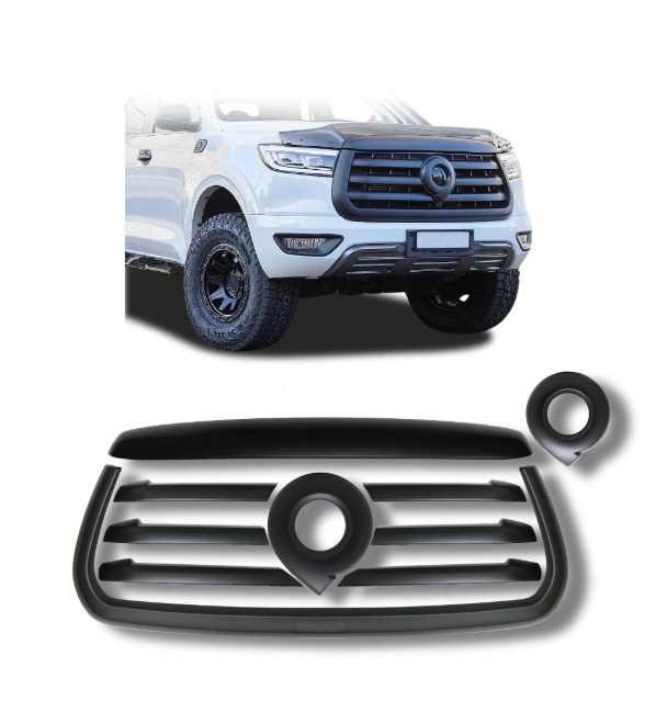 GWM P-Series Passenger Grille Black Out Kit 2021+ – Exotic Auto Accessories